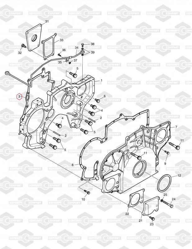 ПРОКЛАДКА КРЫШКИ ЗАДНЯЯ 65.01903-0048B ОТ — КУПИТЬ С ДОСТАВКОЙ ПО РОССИИ