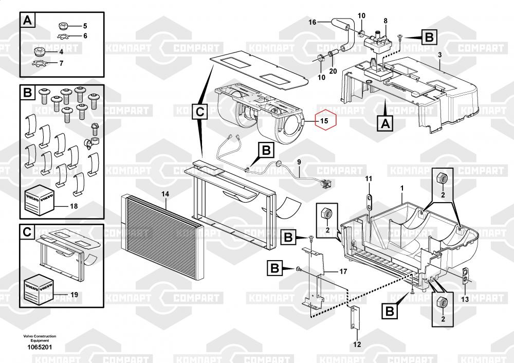 ВЕНТИЛЯТОР 15073261 от VOLVO — купить с доставкой по России