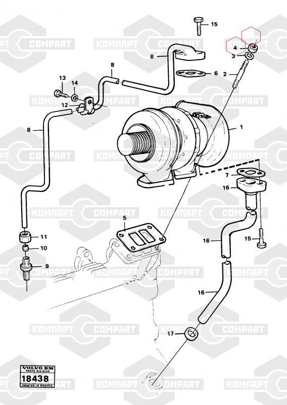 ГАЙКА 1543499 от VOLVO — купить с доставкой по России