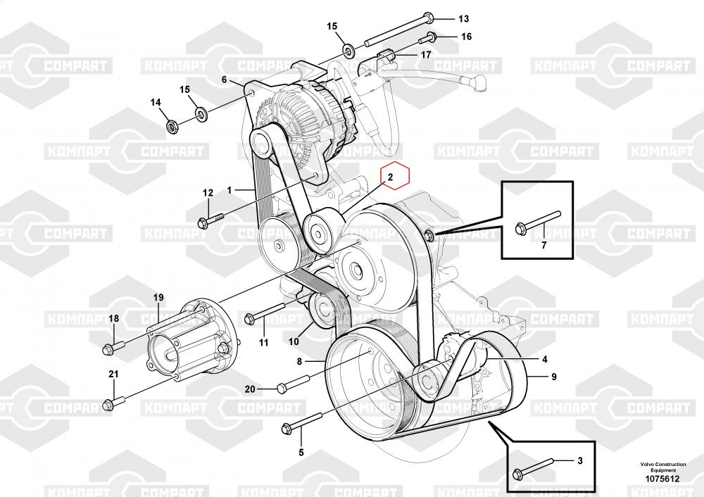 РОЛИК 20795604 от VOLVO — купить с доставкой по России
