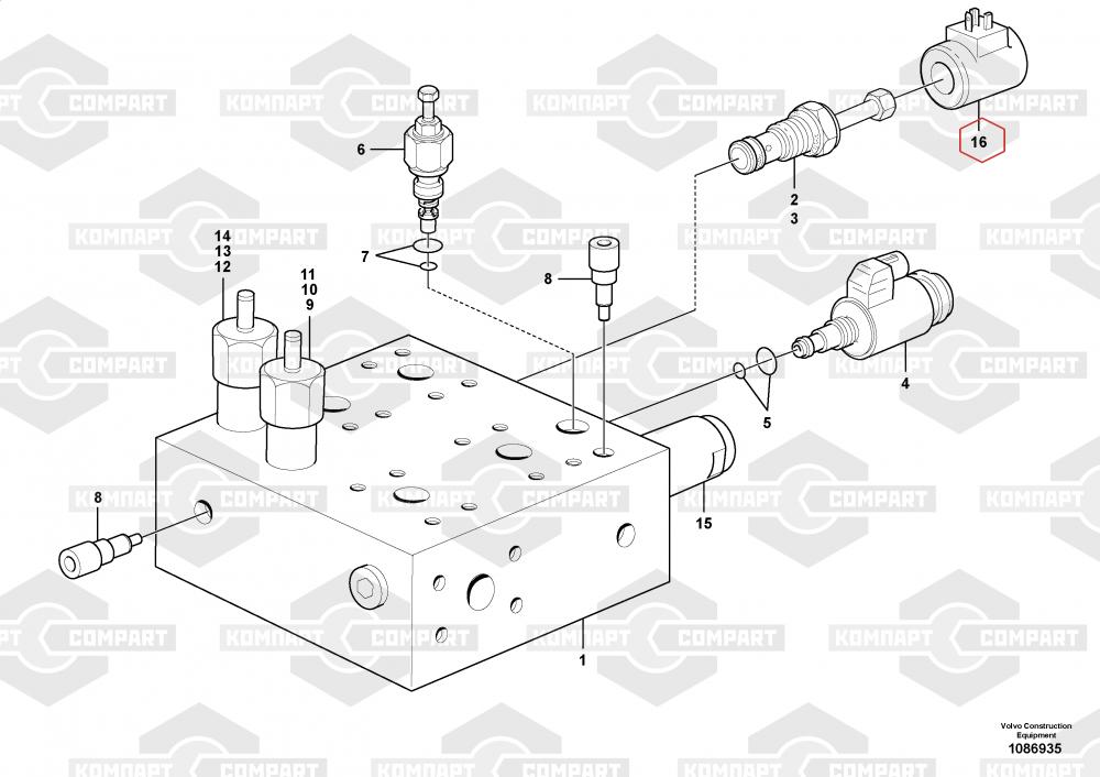 СОЛЕНОИД 15092682 от VOLVO — купить с доставкой по России